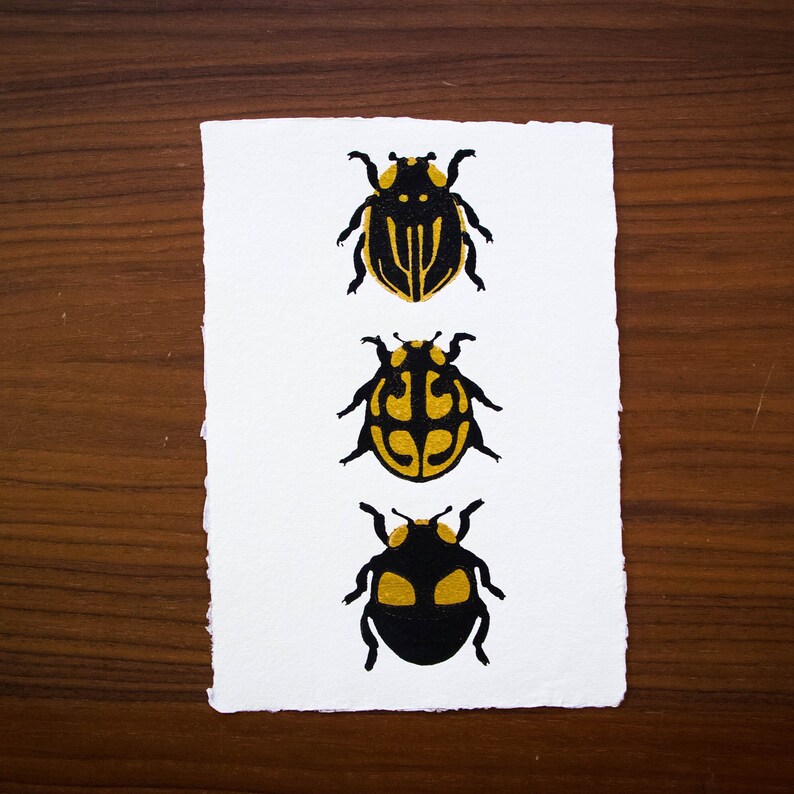 Beige Ladybugs - Etsy