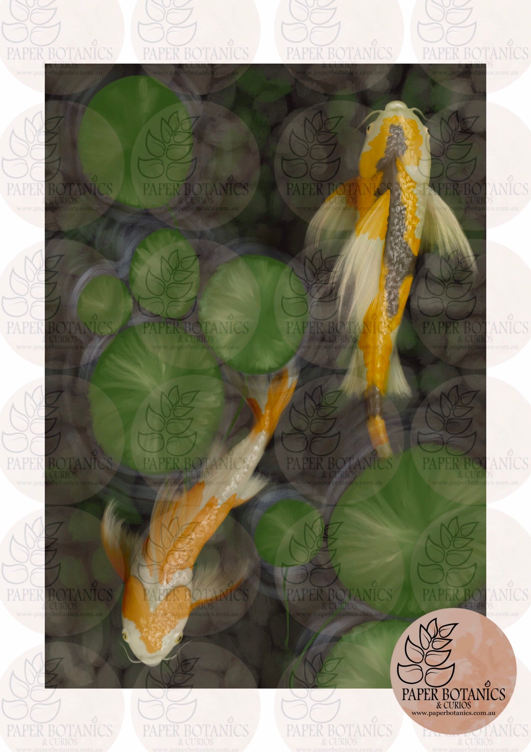 Koi Fish, Koi Carp Painting, Gorgeous Colour and Details. Hand Signed ...