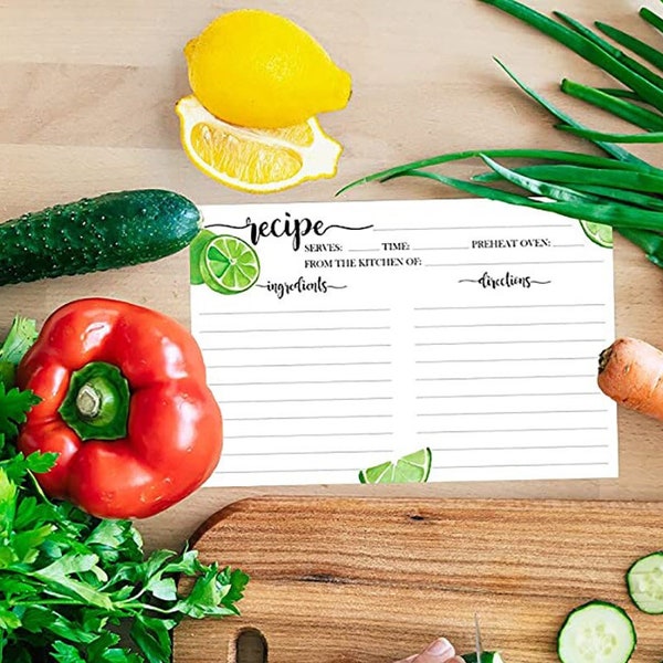 Lined Index Card Template - Etsy