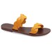 Yellow Mustard Leather Greek Sandals Quality Slide on Summer - Etsy