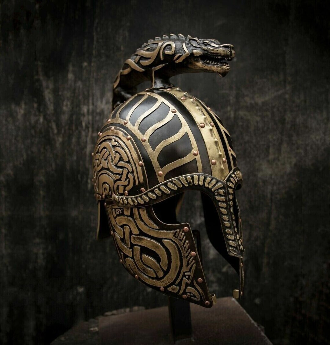 Medieval Knight Turin's Helmet Dragon Helmet Viking Helmet - Etsy