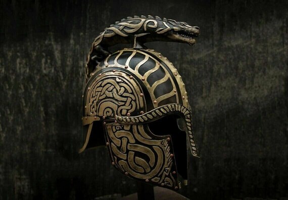 Medieval Knight Turin's Helmet Dragon Helmet Viking Helmet - Etsy