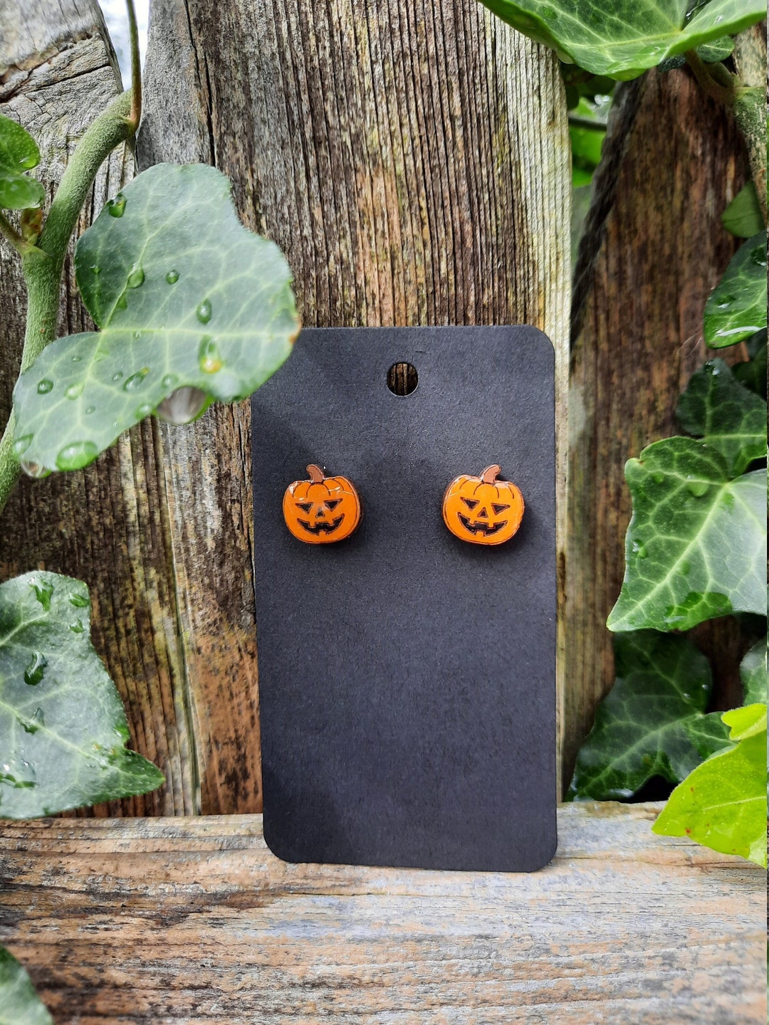 Jack-o-lantern Halloween Pumpkin Earrings, Spooky Season, Fall Vibes ...