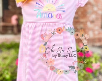 Sunshine Dress, You Are My Sunshine Dress, Toddler Sunshine Dress ...