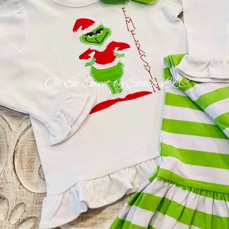 Grinch Monogram Svg - Etsy