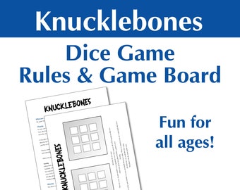 Knucklebones Dice Game - Etsy