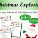 Printable Christmas List Word Game, Christmas Outburst Game, Family ...