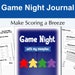 Game Night Score Sheets, Printable Family Game Night Score Sheet, Blank ...