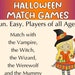 Halloween Match Games Bundle, Printable Halloween Party Games ...