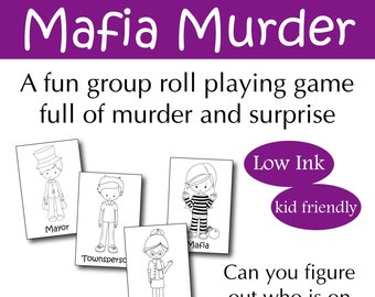 Mafia Printable - Etsy