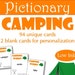 Printable Camping Pictionary or Charades Cards, Camping Party Game ...
