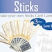 Printable Sticks Card Game, Template for Sticks, Print at Home Sticks ...