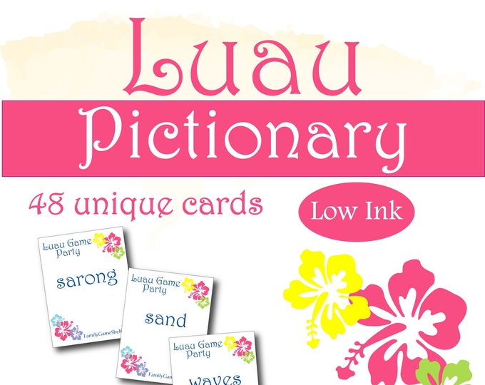 Luau Party Game Bundle, Printable Luau Games, Luau Party Games for ...