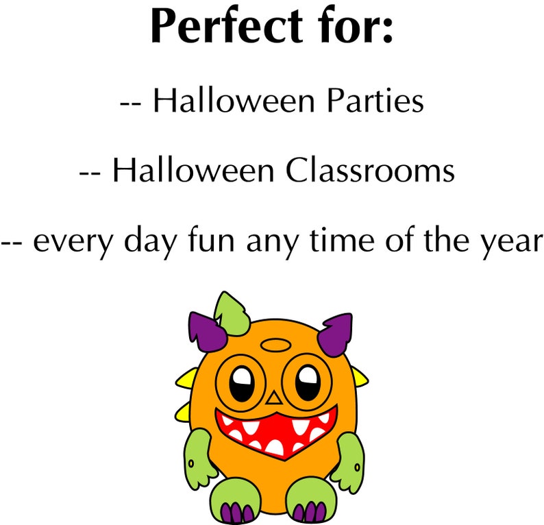 Build A Monster Craft, Cut Color, Glue Craft for Kids, Halloween ...