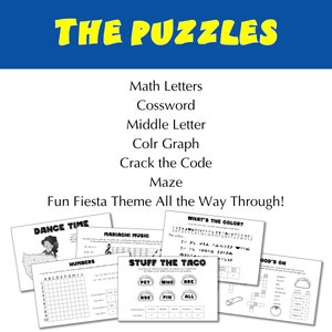 Escape Room for Kids Printable Party Game, Save the Fiesta Birthday ...