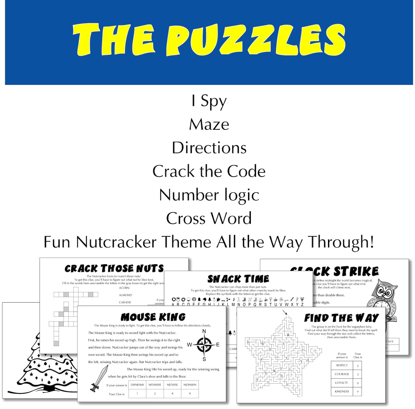 Printable Escape Room Save the Nutcracker Escape Room Kit for Kids ...