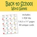 Printable Back to School Words Game, Back to School Printable Game ...