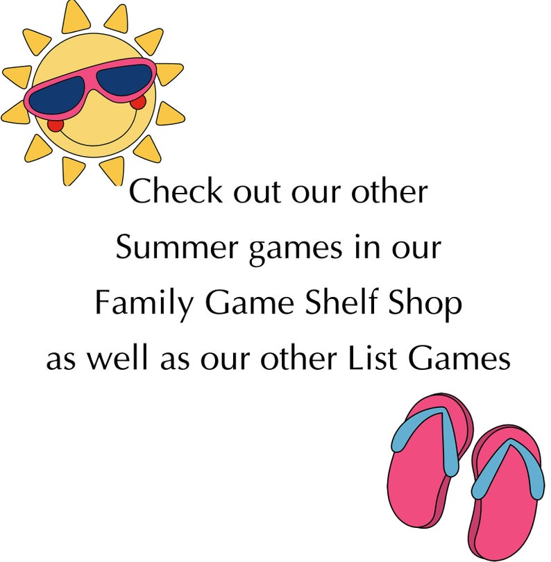 Printable Summer Candy Dice Game, Summer Printable Game, Summer Party ...