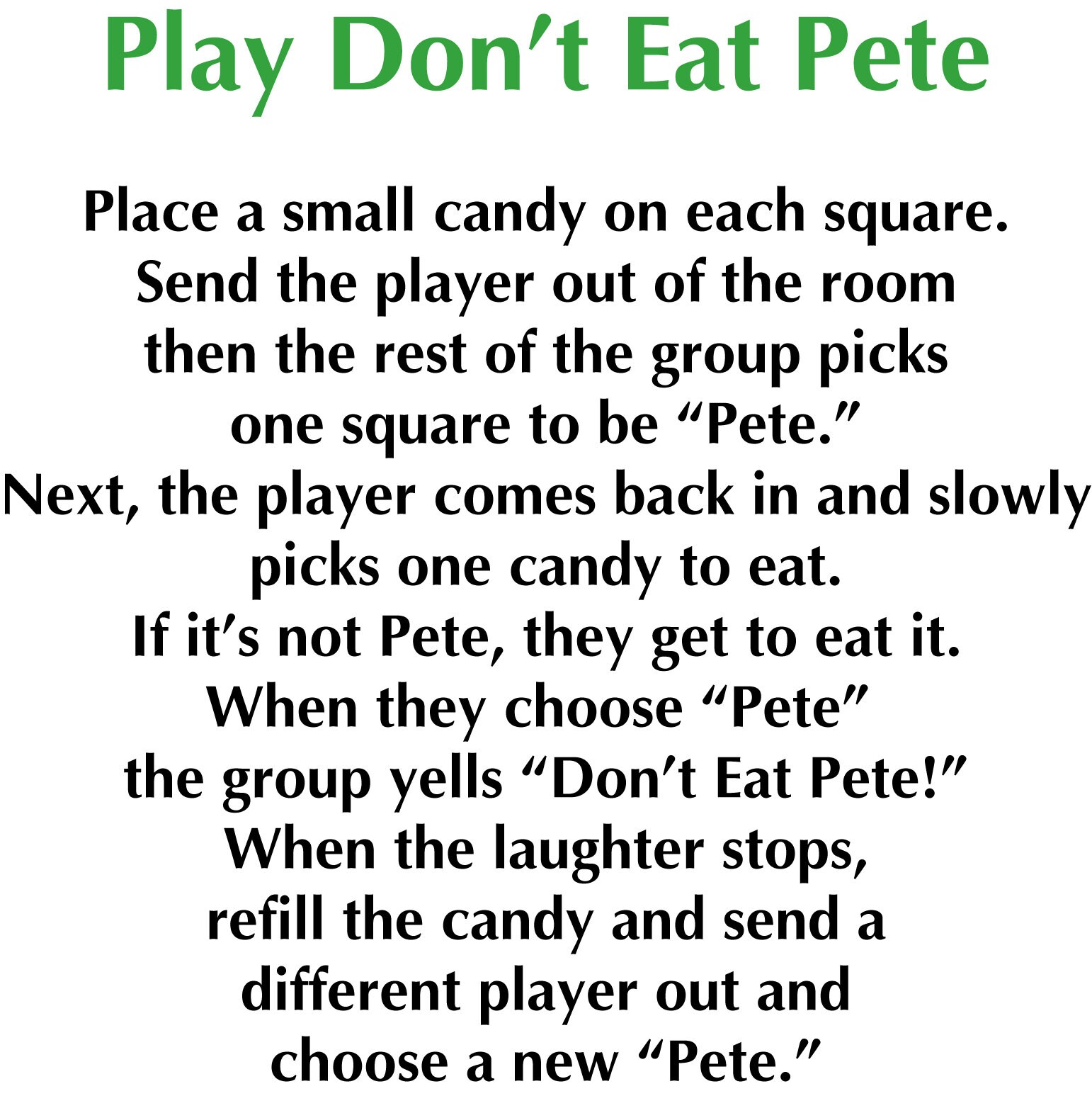 Printable Don't Eat Pete Game for St Patrick's Day for Kids, St Patrick ...