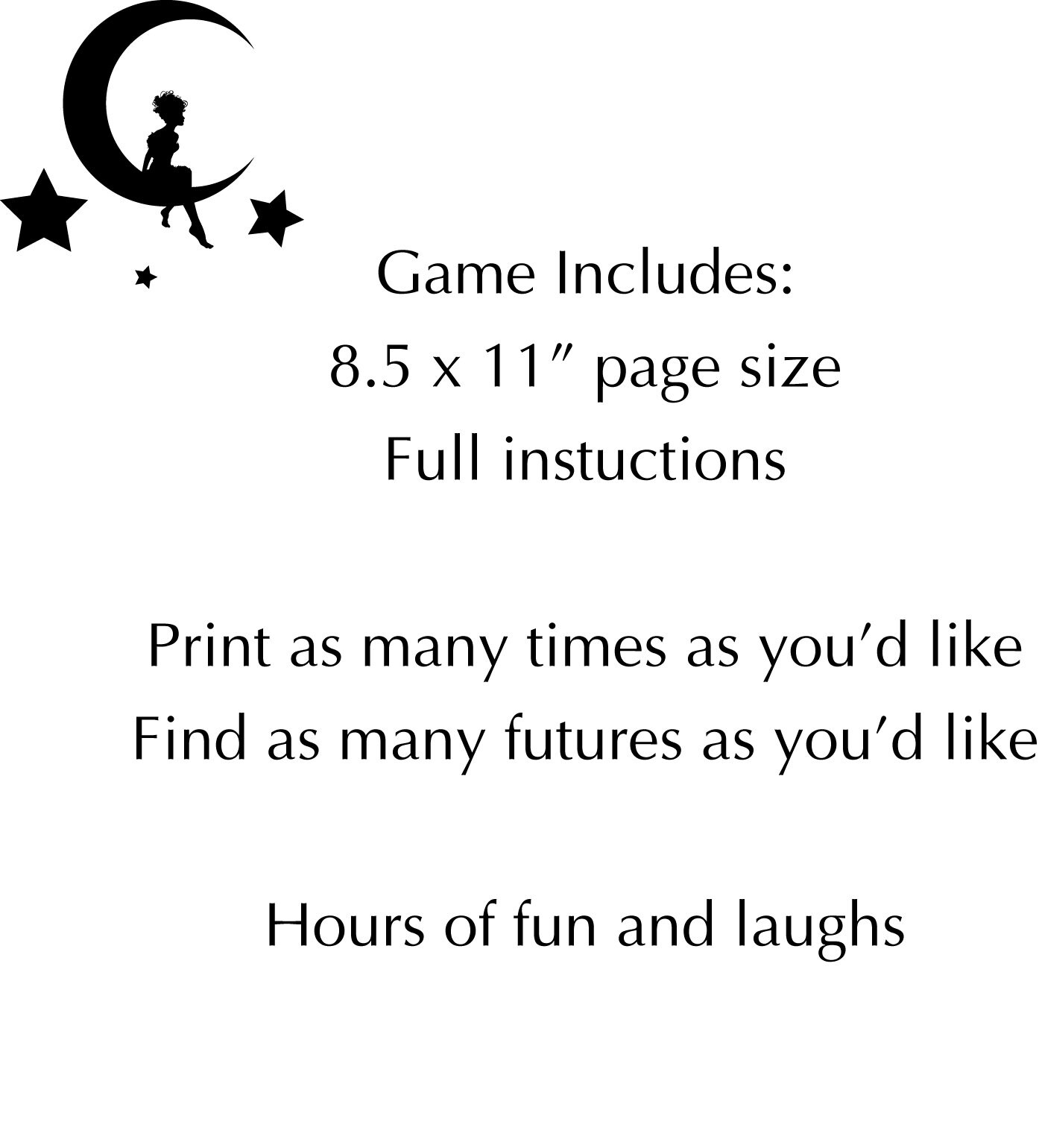 Printable MASH Game, Fortune Telling Game, Sleepover Game, Slumber ...