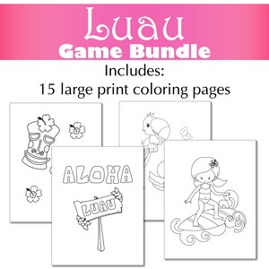 Kids Luau Party Game Bundle, Printable Luau Party Games for Kids, Luau ...