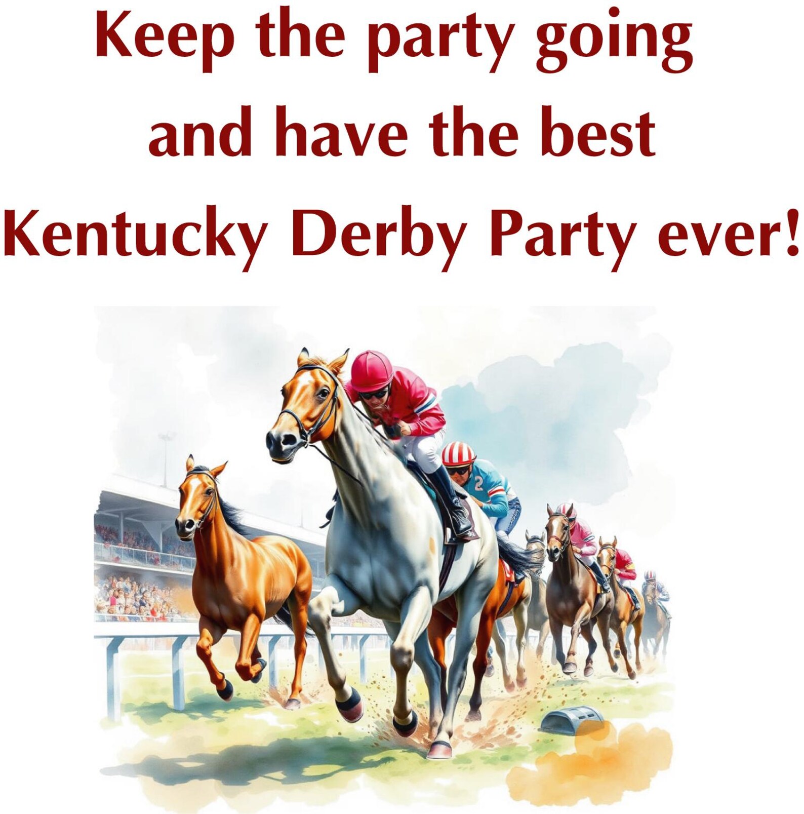 Kentucky Derby Minute to Win It Party Game, Kentucky Derby Printable ...