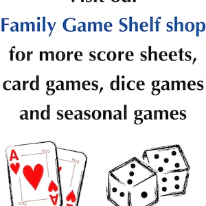 Printable Canadian Salad Card Game Rules and Score Sheet, Fruit Salad ...