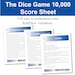 Printable Rules and Score Sheet for the Dice Game 10,000 for Easy ...