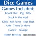 Printable Dice Game Rules Booklet for Family Game Night - Etsy