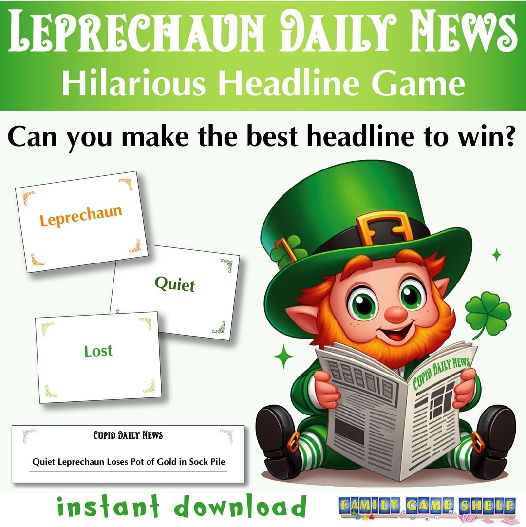 Printable St Patrick's Day Game for Kids, St Patrick's Day Activity ...