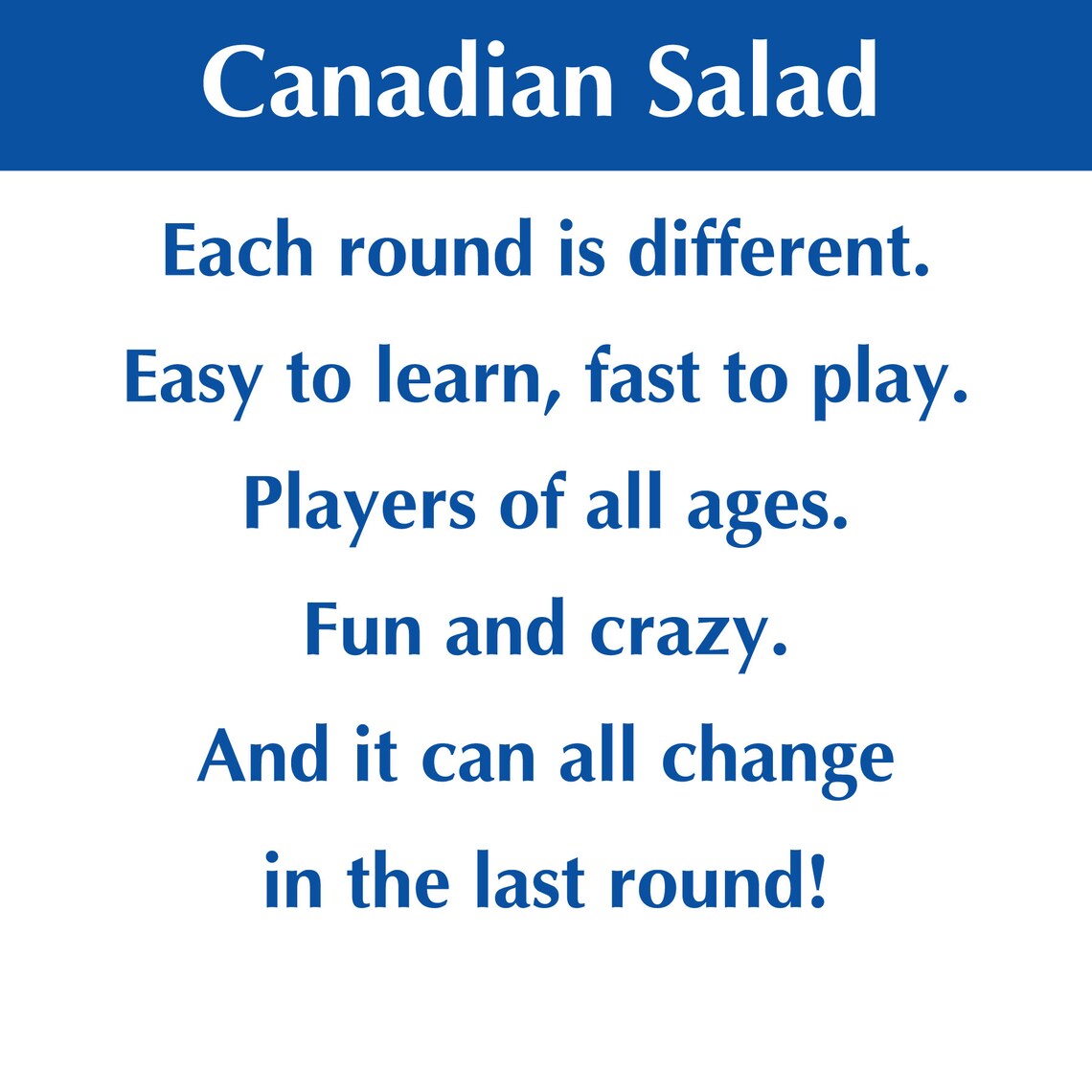 Printable Canadian Salad Card Game Rules and Score Sheet, Fruit Salad ...