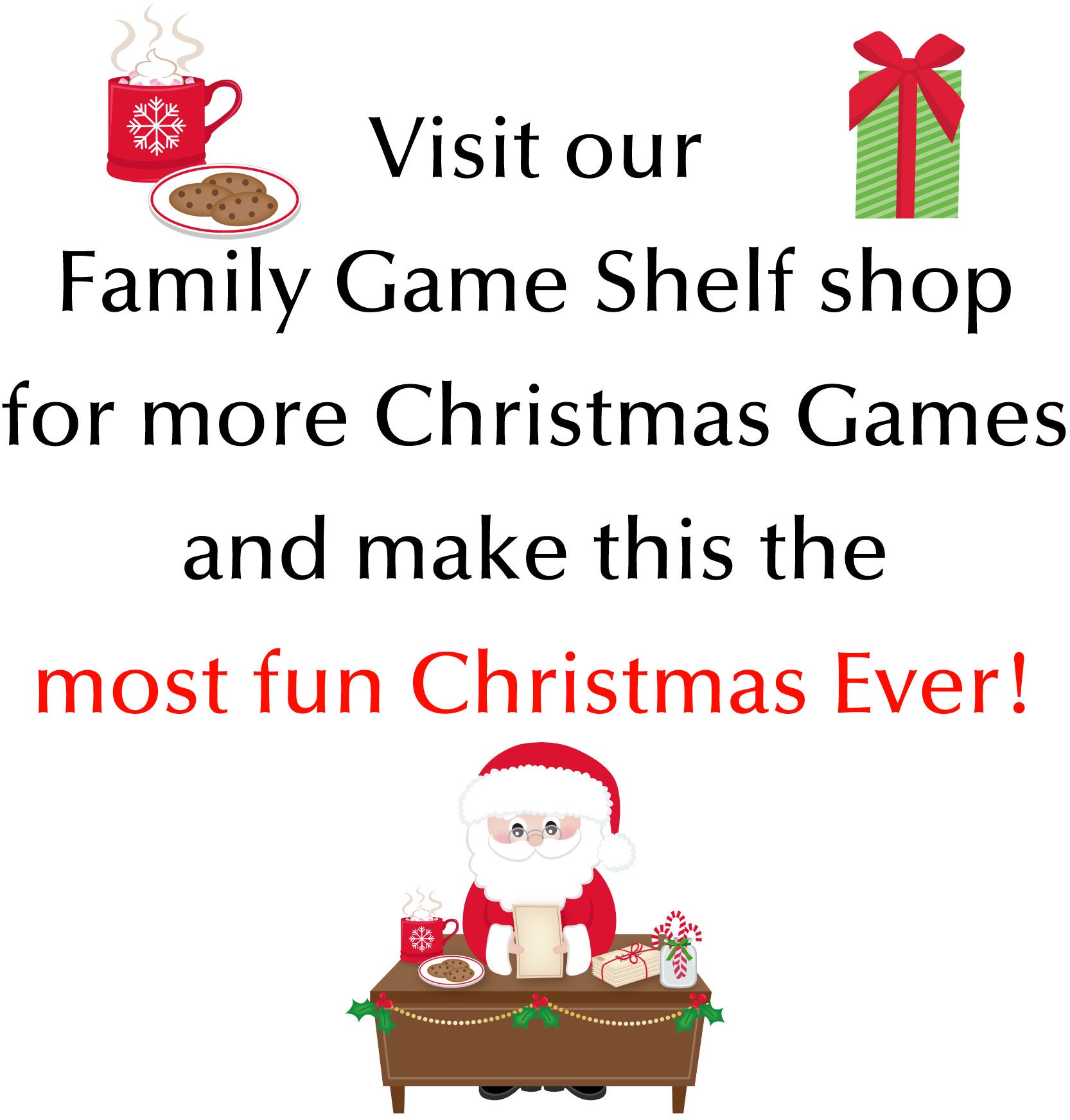 Printable Christams Game, Fun Christmas Game for Holiday Party Game ...