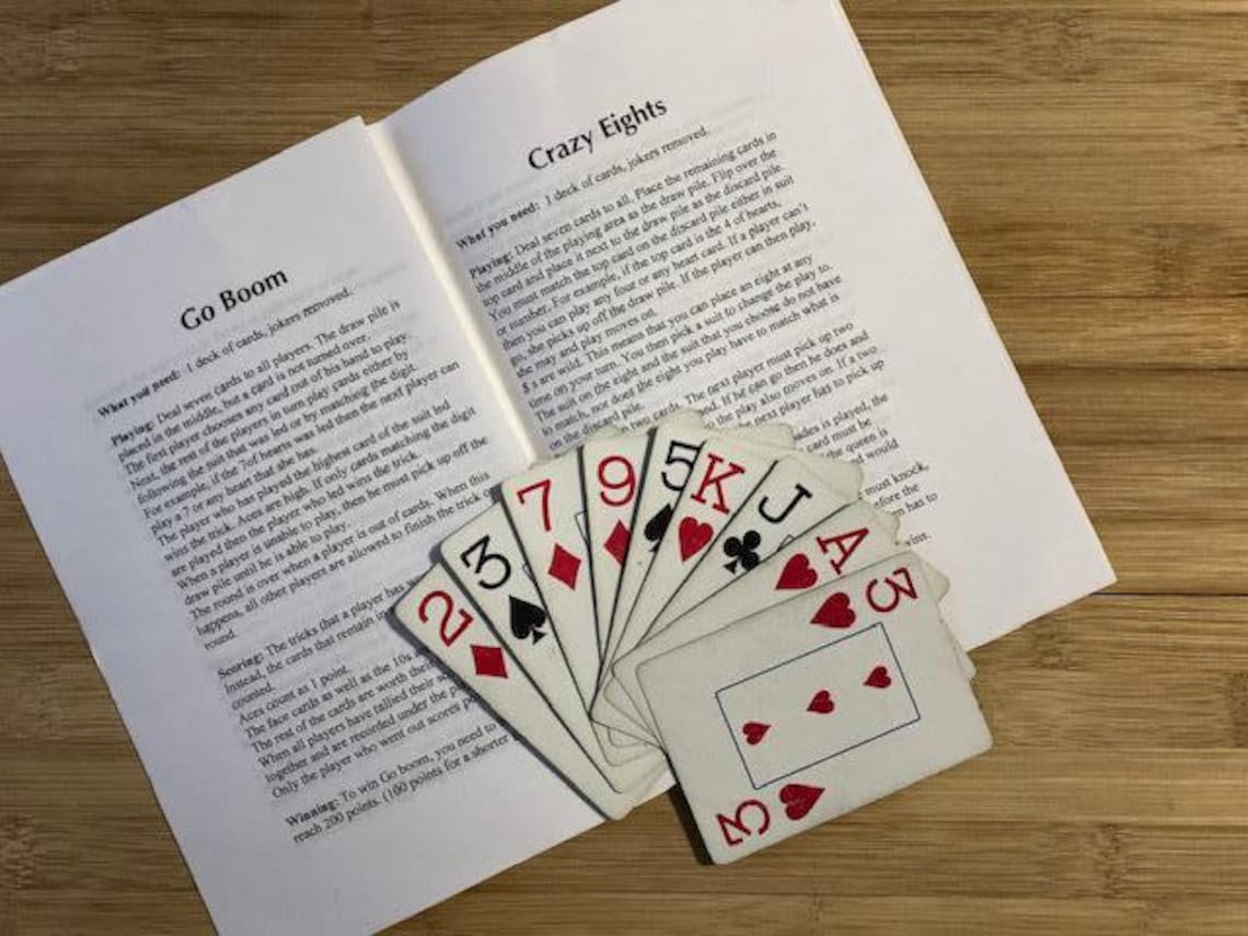 Printable Card Games Booklet, Printable Card Games Rules, Printable ...