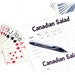 Printable Canadian Salad Card Game Rules and Score Sheet, Fruit Salad ...