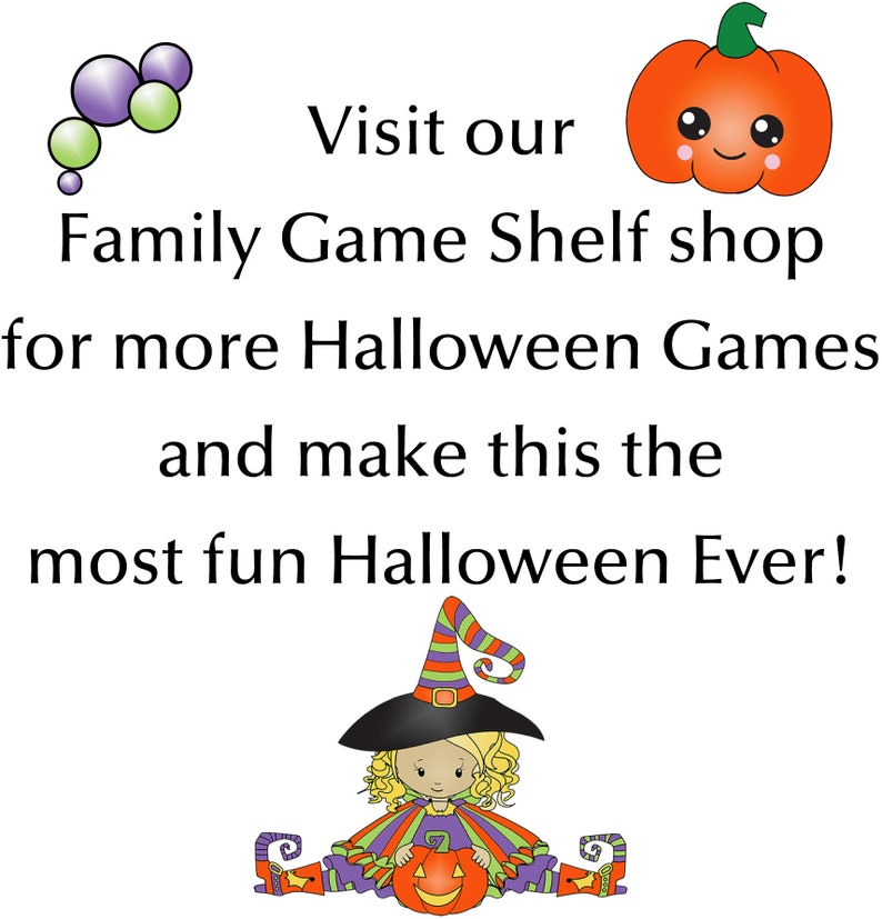 Halloween Match Games Bundle, Printable Halloween Party Games ...