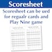 Printable Golf Card Game With Score Sheet, Rules and Card Game ...