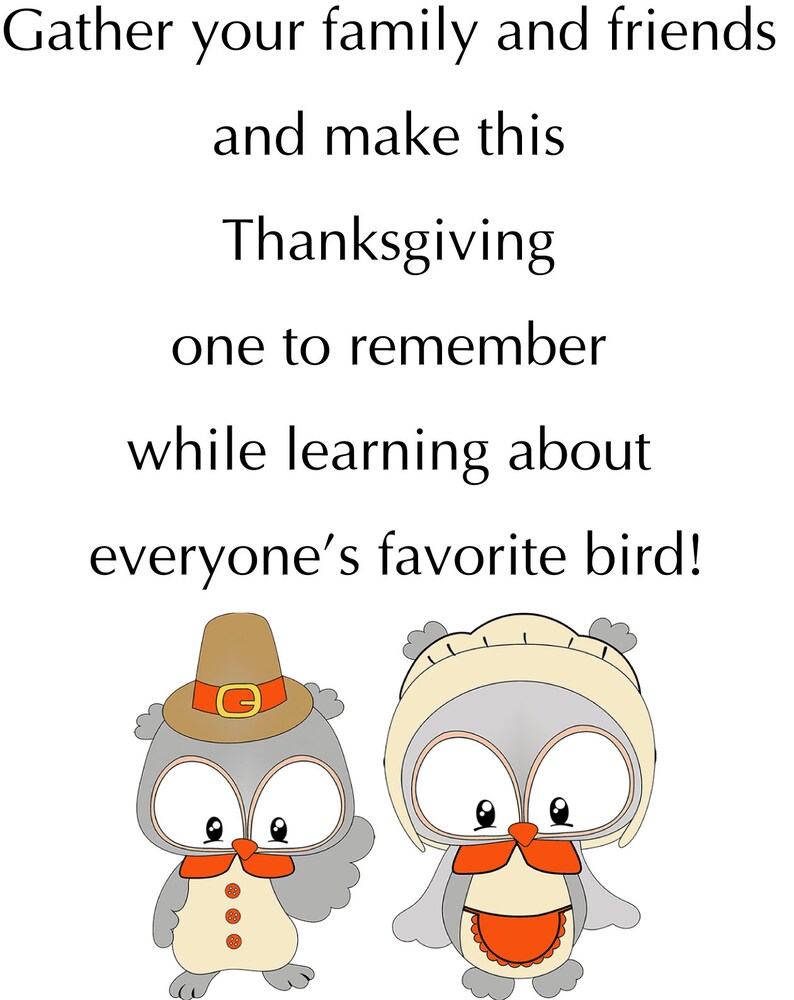 Printable Turkey Trivia Thanksgiving Trivia Party Game for Thanksgiving ...