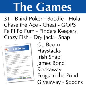 Printable Card Game Rules and Instructions for 20 Fun Card Games for ...