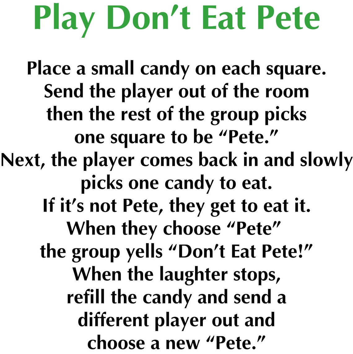 Printable Don't Eat Pete Christmas Game, Christams Game Printable ...