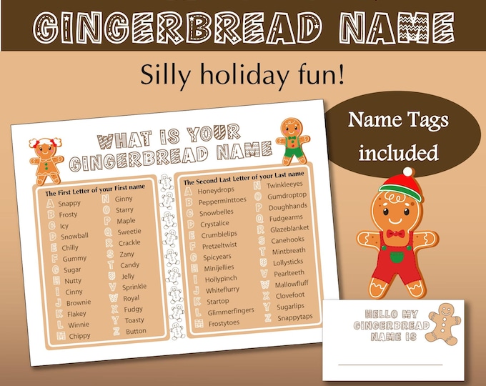 Gingerbread Man Name Generator, What's Your Gingerbread Name Christmas ...
