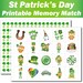 Printable St Patrick's Day Memory Match Game, St Patricks Day Party ...