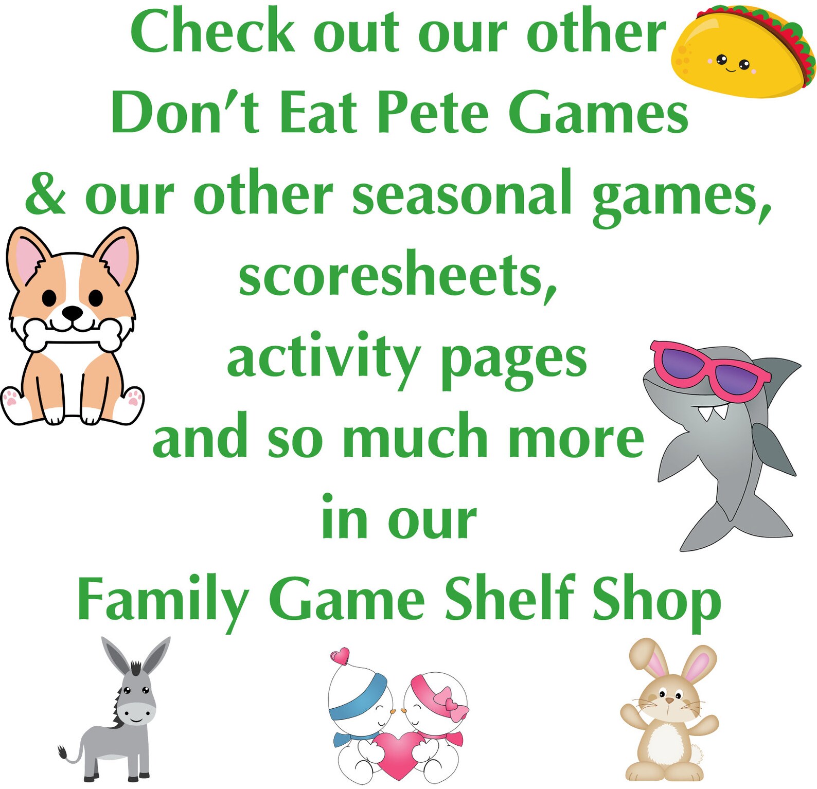 Printable Don't Eat Pete Christmas Game, Christams Game Printable ...