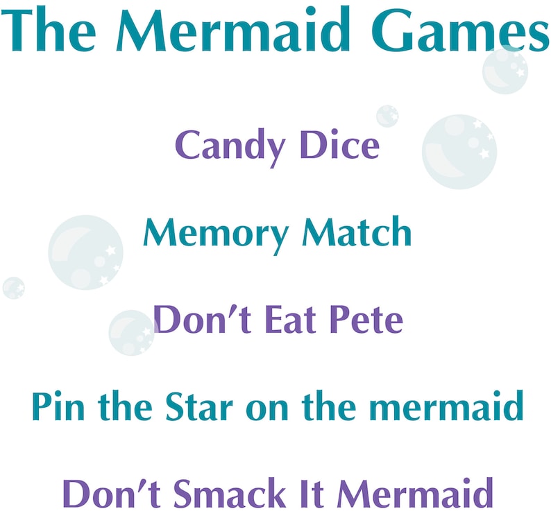 Preschool Mermaid Game Bundle, Printable Mermaid Games, Mermaid ...