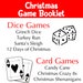 Printable Christmas Card and Dice Game Booklet With Fun - Etsy