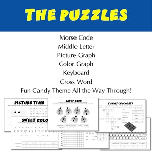 Printable Escape Room for Kids Party Game, Save the Candy, Escape Room ...