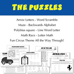 Escape Room for Kids Printable Party Game, Circus Game, Birthday Party ...