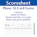 Printable Phase 10 Card Game Score Sheet, Phase Ten Scoresheet, Phase ...