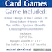 Printable Young Adult Card Rules Games Booklet, Card Game Instructions ...