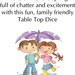Table Talk Dice Game Icebreaker Game, Spring Dinner Game, Spring ...