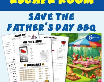 Father's Day Printable Escape Room Party Game - Etsy